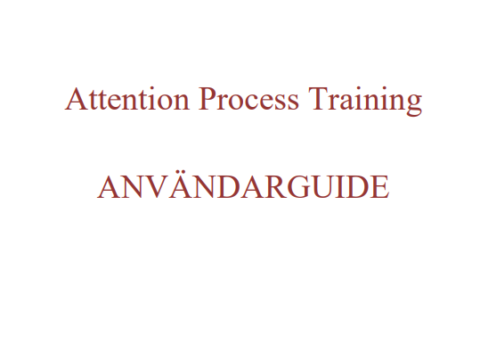 Attention Process Training (APT) – Användarguide – CogHelp